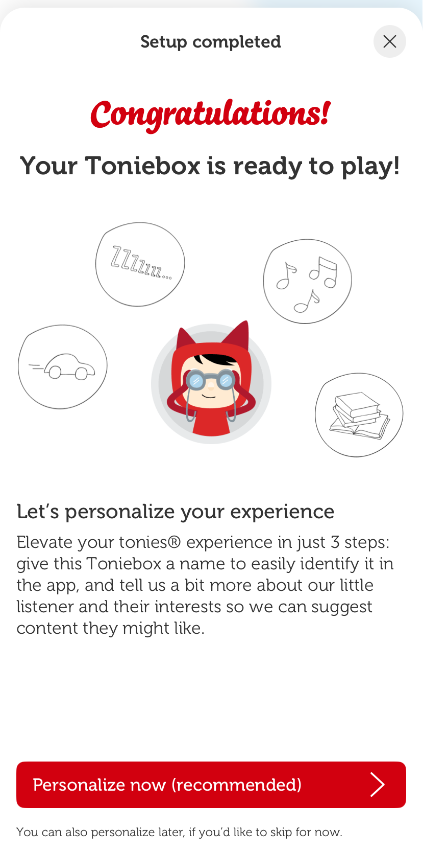 The Toniebox 1 is already in another Household – tonies® Support
