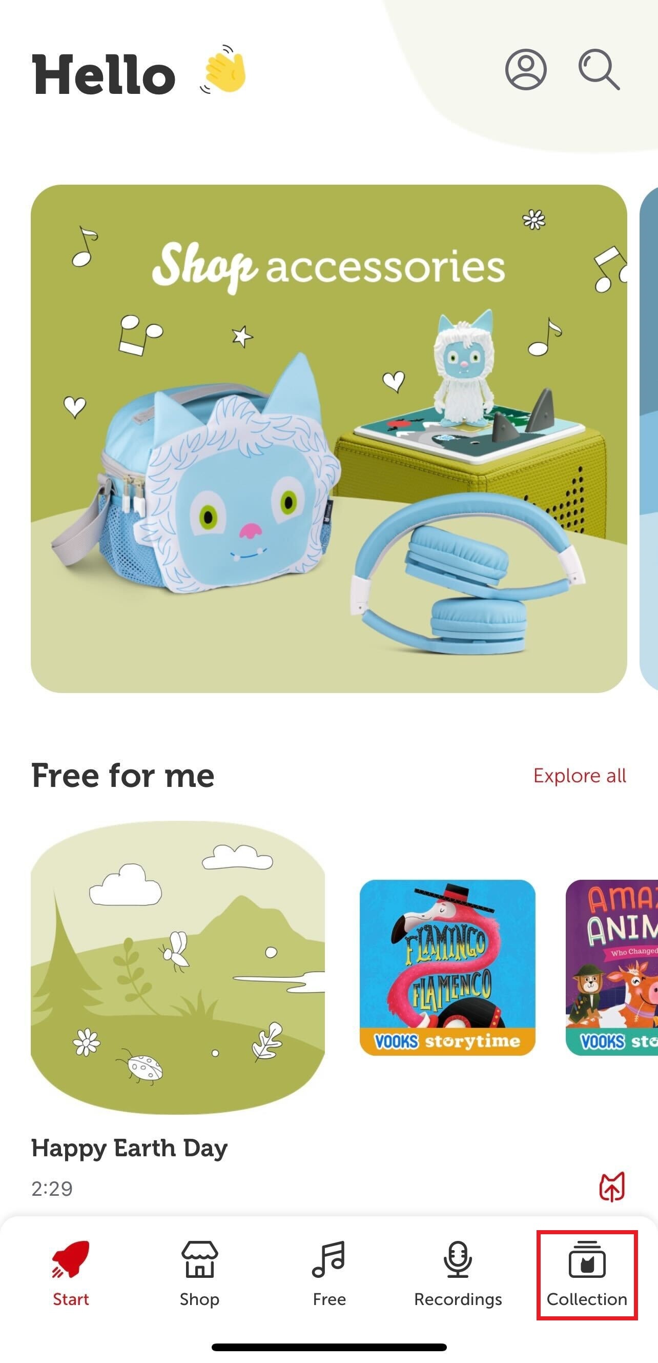 How do I view the pre-loaded content on my special Creative Tonie ...