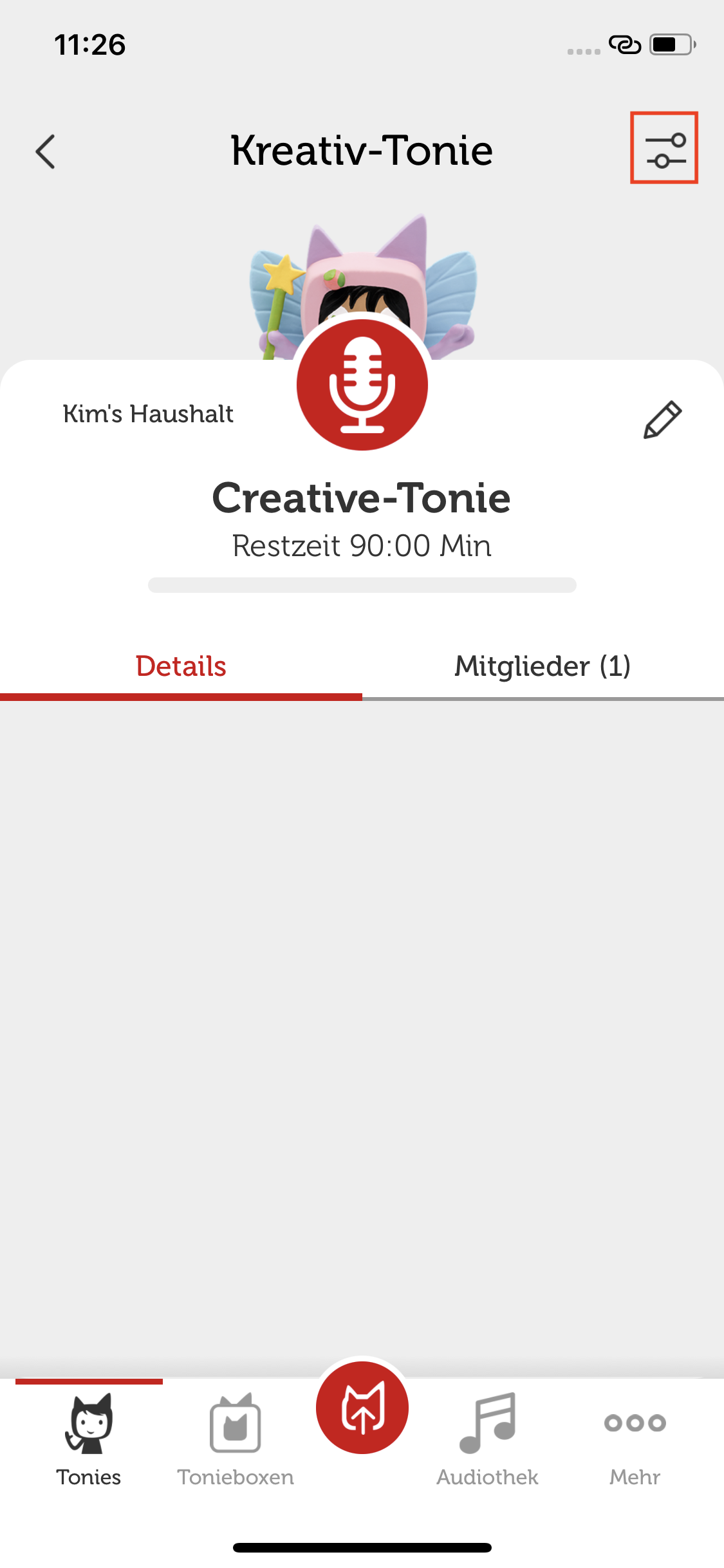 Wie kann ich einen Kreativ Tonie aus meinem Haushalt entfernen? – tonies® Support